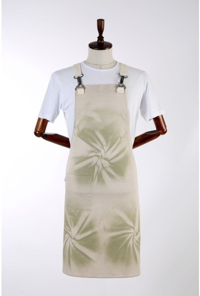 My Chef Fıstık Yeşili Desenli Krem Rengi Unisex Ayarlanabilir Askılı Şef Aşçı Önlüğü My Chef Fıstık Yeşili Desenli Krem Rengi Unisex Ayarlanabilir Askılı Şef Aşçı Önlüğü