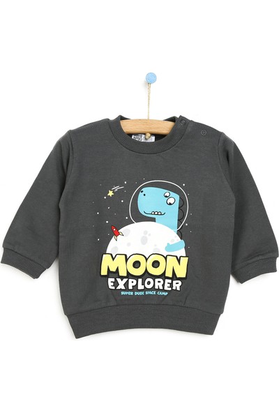 Hellobaby Basic Erkek Bebek Şardonlu Iki Ip Baskılı Sweatshirt Hellobaby Basic Erkek Bebek Şardonlu Iki Ip Baskılı Sweatshirt