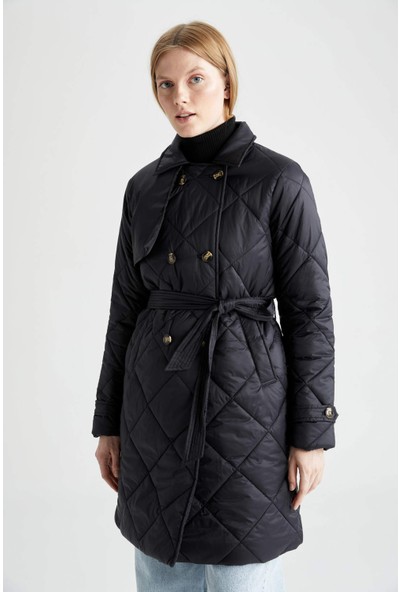 Regular Fit Kapitoneli Kuşaklı PARKA X3751AZ22WN Regular Fit Kapitoneli Kuşaklı PARKA X3751AZ22WN