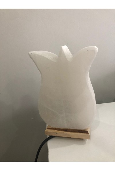 LC Salt Beyaz Doğal Kaya Tuz Lambası(Lale Model) LC Salt Beyaz Doğal Kaya Tuz Lambası(Lale Model)