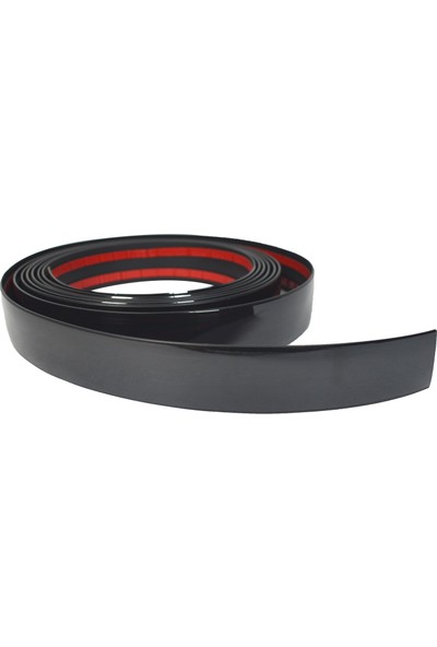 Piano Black Parlak Siyah Yapışkanlı Nikelaj 25MM - 3 Metre