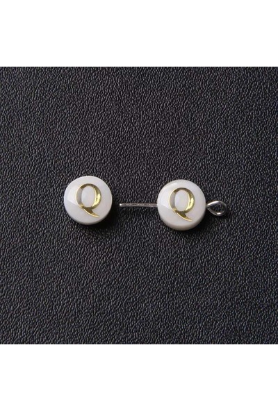 Hobizubi Sedef Varaklı Harf - Q - 8MM-5ADET Hobizubi Sedef Varaklı Harf - Q - 8MM-5ADET