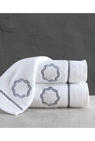 DK Store Lombardia Beyaz Banyo Havlusu DK Store Lombardia Beyaz Banyo Havlusu