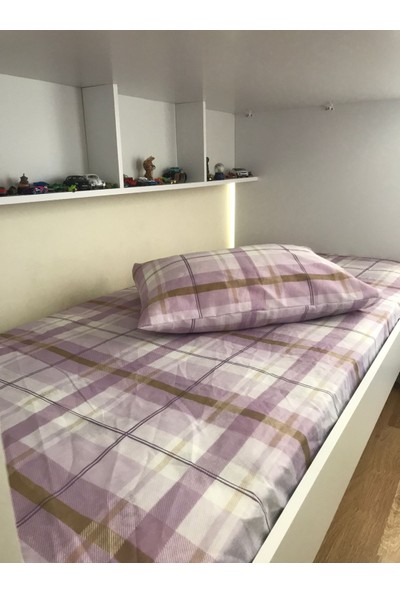 Melody Home Collection Kareli Tek Kişilik Çarşaf Takımı Melody Home Collection Kareli Tek Kişilik Çarşaf Takımı