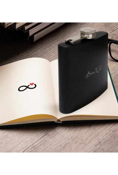 BK Kişiye Özel Çelik Konyak Matarası