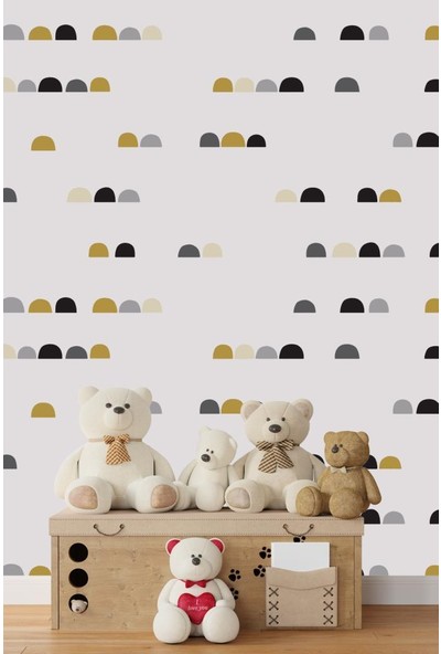 Iskandinav Tepesi Duvar Sticker Bebek Çocuk Odası Dekoratif Çıkartma, 5 Renk 160 Adet Gri Diyarı Iskandinav Tepesi Duvar Sticker Bebek Çocuk Odası Dekoratif Çıkartma, 5 Renk 160 Adet Gri Diyarı