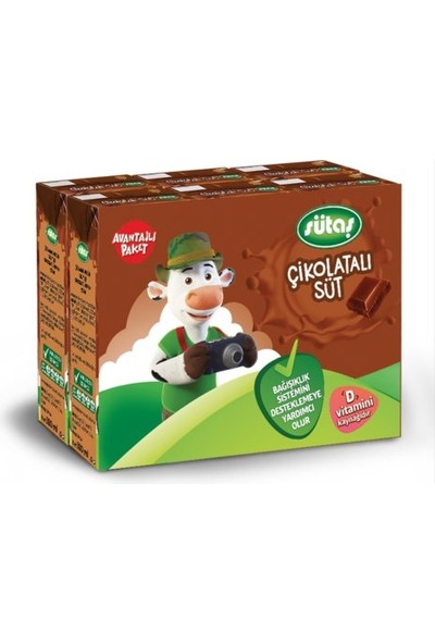 Sütaş Çikolatalı Süt 6X180 ml * 7 Adet Sütaş Çikolatalı Süt 6X180 ml * 7 Adet