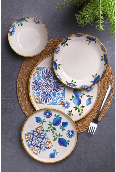 Abka 24 Parça Özel Tasarım Handmade Yemek Takımı Çorba Kasesi Pasta Tabağı Servis Tabağı Yemek Tabağı Abka 24 Parça Özel Tasarım Handmade Yemek Takımı Çorba Kasesi Pasta Tabağı Servis Tabağı Yemek Tabağı