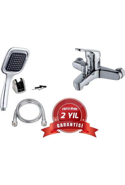 On2 Banyo Bataryası ve Kare Siyah Duş Başlığı | Banyo Batarya Seti / 2 Yıl Garantili On2 Banyo Bataryası ve Kare Siyah Duş Başlığı | Banyo Batarya Seti / 2 Yıl Garantili