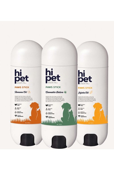 Hipet Kedi & Köpek Pati Stick Set Bakım Paketi ( 3 Adet ) Hipet Kedi & Köpek Pati Stick Set Bakım Paketi ( 3 Adet )