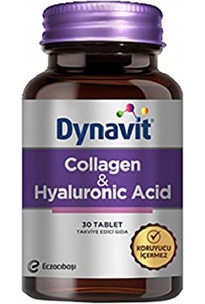 Dynavit Collagen & Hyaluronic Acid 30 Tablet Dynavit Collagen & Hyaluronic Acid 30 Tablet