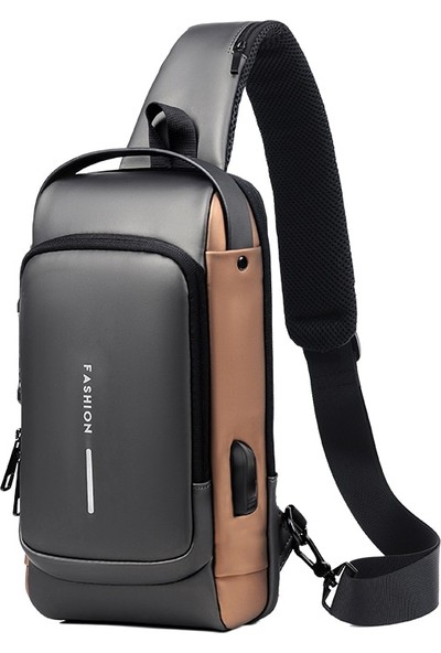 Shenzhen Xin Xin Erkek Omuz Çantası - Gri (Yurt Dışından)