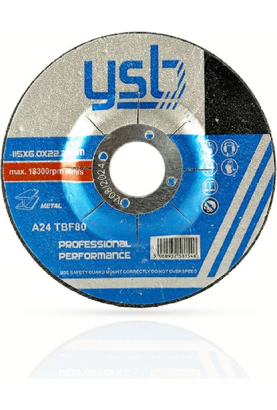 Ysb Metal (Nk) Taşlama Diski 115X6.0X22.23