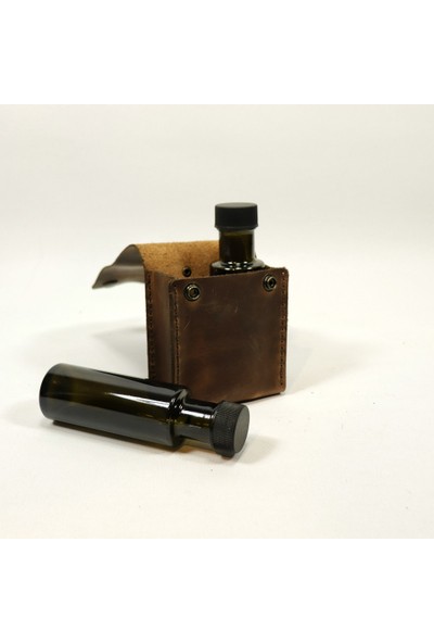 100CC 2'li Deri Yağlık - Oval Şişe