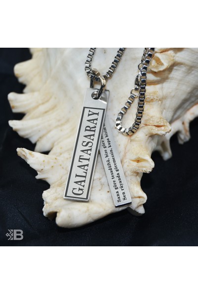 Bayzade Galatasaray Lama Çubuk Çelik Kolye Bayzade Galatasaray Lama Çubuk Çelik Kolye