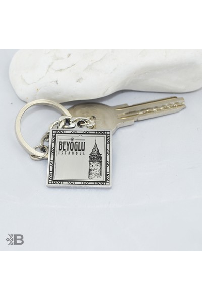 Bayzade Istanbul Temalı Kare Çelik Anahtarlık - 15709 Bayzade Istanbul Temalı Kare Çelik Anahtarlık - 15709