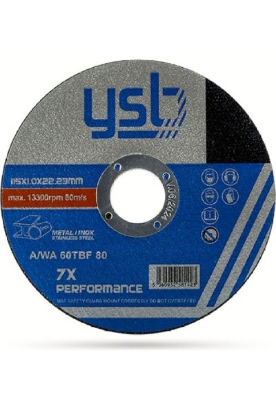 Ysb Inox Metal Kesici Taş 115X1.0X22.23 Ysb Inox Metal Kesici Taş 115X1.0X22.23