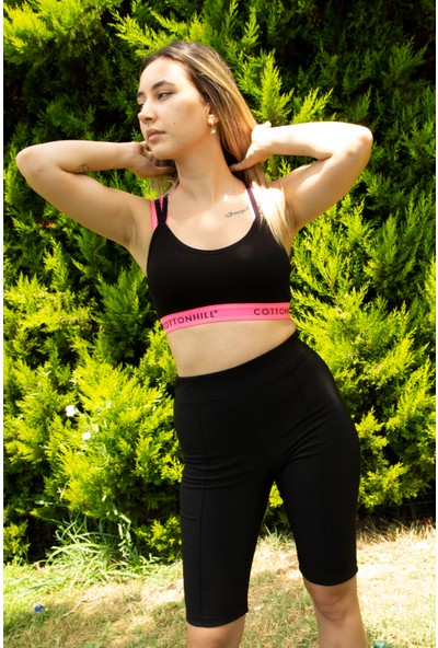 Shiba Siyah Sırt Detaylı Yüksek Kaplı Spor Sütyeni Büstiyer % 100 Pamuk Shiba Siyah Sırt Detaylı Yüksek Kaplı Spor Sütyeni Büstiyer % 100 Pamuk