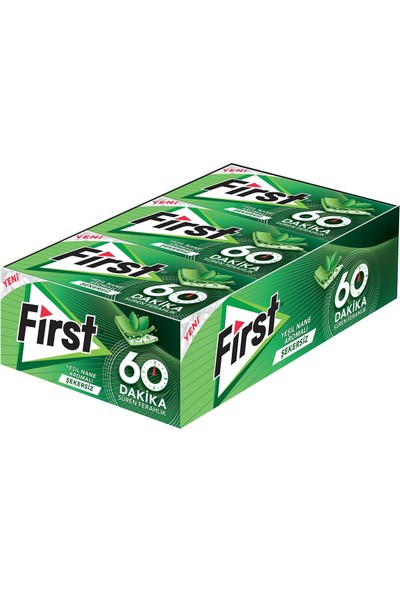 First Sensations 60 Dk Yeşil Nane 27 gr - 12 Adet First Sensations 60 Dk Yeşil Nane 27 gr - 12 Adet