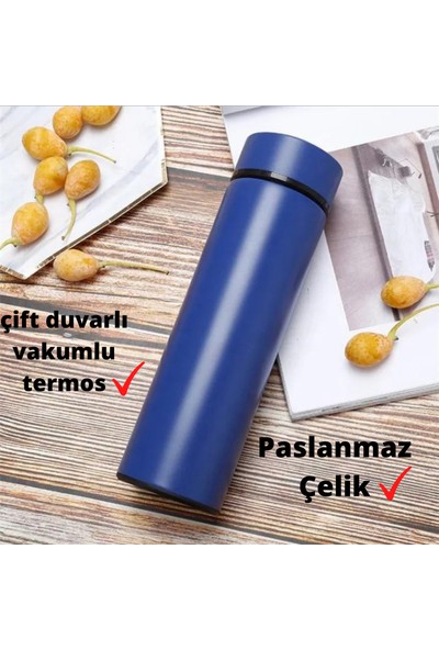 Ozdusk Kompakt Termos Bardak Matara Suluk Paslanmaz Çelik Termos 500ML Ozdusk Kompakt Termos Bardak Matara Suluk Paslanmaz Çelik Termos 500ML