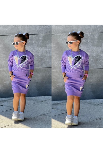 BY Asaf Kids Different Kalpli Etekli Kız Takım