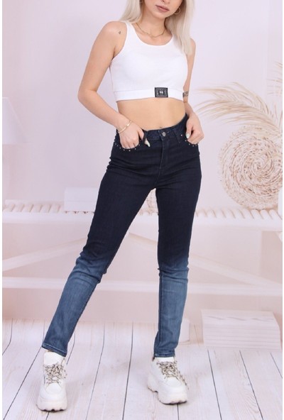 İnobag Cep Taşlı Pantolon Lacivert