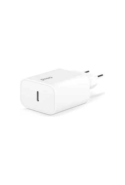 Preo MMU50 20W Usb-C Pd Sgs Sertifikalı Güç Adaptörü Beyaz