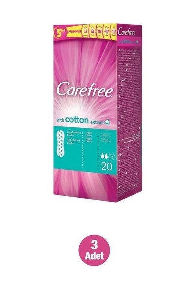 Carefree Refresh Breathable-Fresh Günlük Ped 20'li X2 Carefree Refresh Breathable-Fresh Günlük Ped 20'li X2