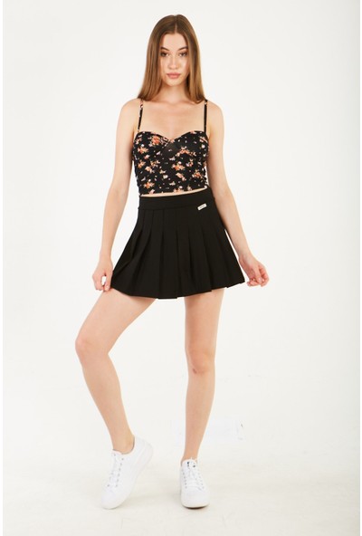 Bexy Bianca - Siyah Renkli Çiçek Desenli Büstiyer | 160549-3