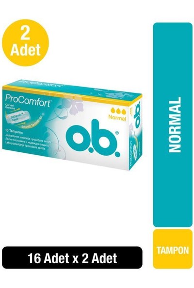 O.B Tampon Normal 16'lı x2 O.B Tampon Normal 16'lı x2