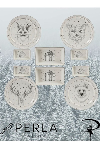 Porland Forest 14 Parça İkram Seti Porland Forest 14 Parça İkram Seti