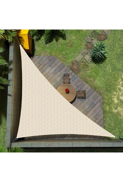 Sizenelazım Su Geçirmez Üçgen Gölgelik 3D Desenli Blackout Branda 3MTX3MTX4.25MT