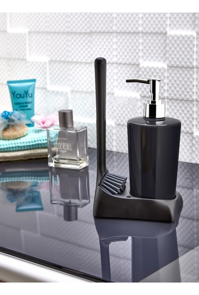 Sıvı Sabunluk Standı Tezgah Lavabo Banyo Mutfak Sabunluk Takımı Seti Sıvı Sabunluk Standı Tezgah Lavabo Banyo Mutfak Sabunluk Takımı Seti