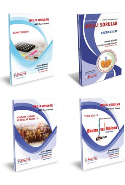 İlkumut Yayıncılık AÖF Maliye Bölümü 2. Sınıf 4. Yarıyıl Bahar Dönemi Konu Anlatımlı Soru Bankası Set İlkumut Yayıncılık AÖF Maliye Bölümü 2. Sınıf 4. Yarıyıl Bahar Dönemi Konu Anlatımlı Soru Bankası Set