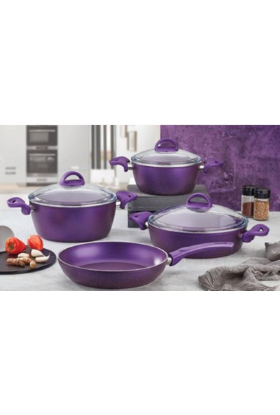 Eda Zetra 7 Parça Ezme Tencere Seti