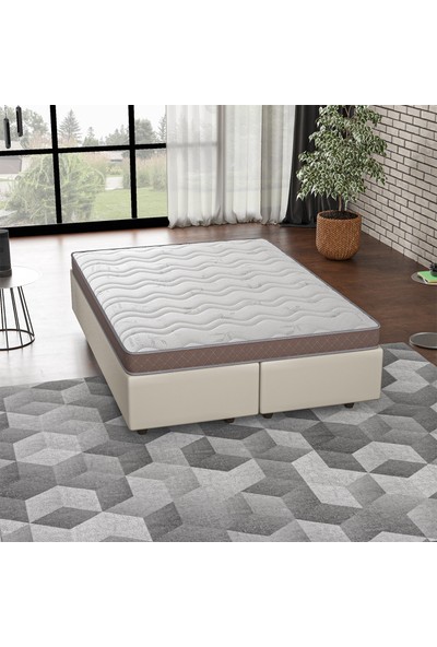 Mobpazar Full Ortopedik Bamboo Açelya Yatak, Nefes Alan Örme Kumaşlı 150 x 200 cm