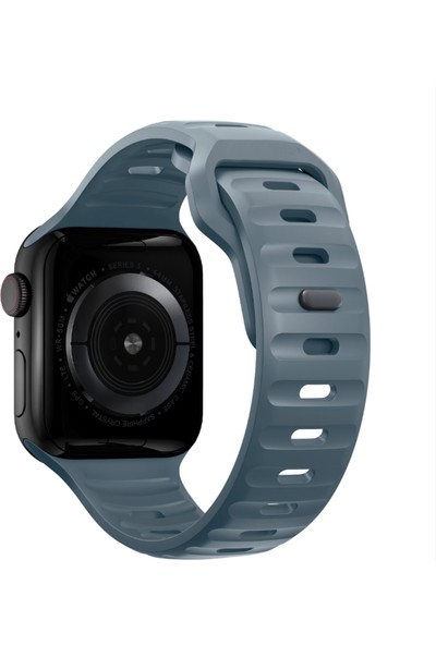 Nanospace Apple Watch Serisi 4/5/6/7/ Se Silikon Spor Kayış Kordon 42 mm - 44 mm - 45 mm Nanospace Apple Watch Serisi 4/5/6/7/ Se Silikon Spor Kayış Kordon 42 mm - 44 mm - 45 mm