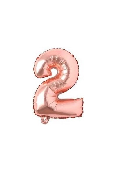 UE Hediyelik 16 inç 2 Rakamı Folyo Balon Rose Gold 40 cm UE Hediyelik 16 inç 2 Rakamı Folyo Balon Rose Gold 40 cm