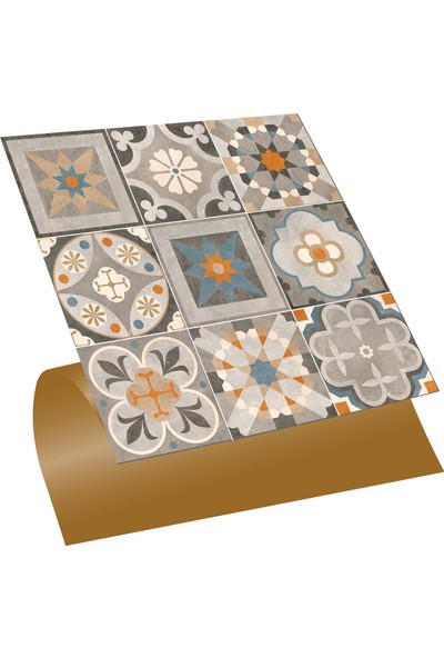 Kendinden Yapışkanlı Apricot Desenli Pvc Karo 30X30 cm (11 Adet) 1m2 Kendinden Yapışkanlı Apricot Desenli Pvc Karo 30X30 cm (11 Adet) 1m2