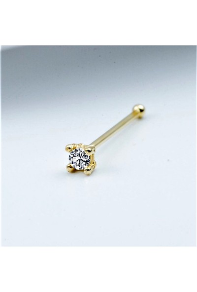 Tükkan Accessories Gold Zirkon Taş 925 Ayar Gümüş Hızma