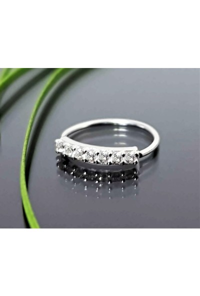 Tükkan Accessories 925 Ayar Gümüş Tam Tur Zirkon Taşlı Hızma