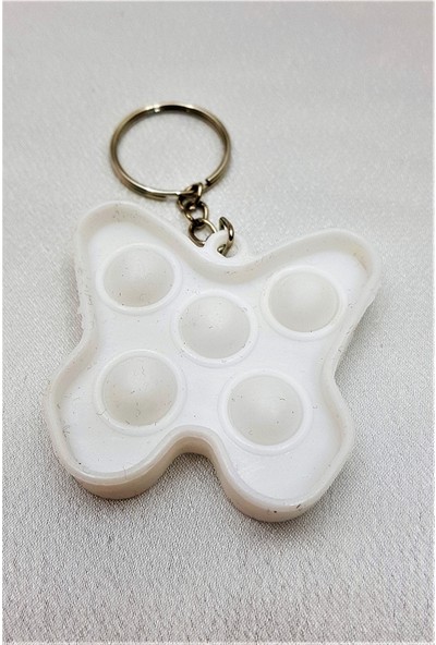 Pop İt Up Bubble Fidget Pop İt Up Duyusal Stres Oyunu Kelebek Beyaz Anahtarlık Pop İt Up Bubble Fidget Pop İt Up Duyusal Stres Oyunu Kelebek Beyaz Anahtarlık