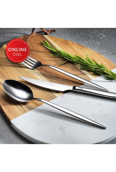 Schafer Sheen Yemek Grubu Çatal Kaşık Bıçak Takım 18 Parça