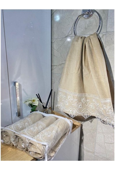 Senem Neyiş İşlemeli İncili 4'lü Set Havlu 50 x 90 Şeffaf Hurçlu Çeyizlik Senem Neyiş İşlemeli İncili 4'lü Set Havlu 50 x 90 Şeffaf Hurçlu Çeyizlik