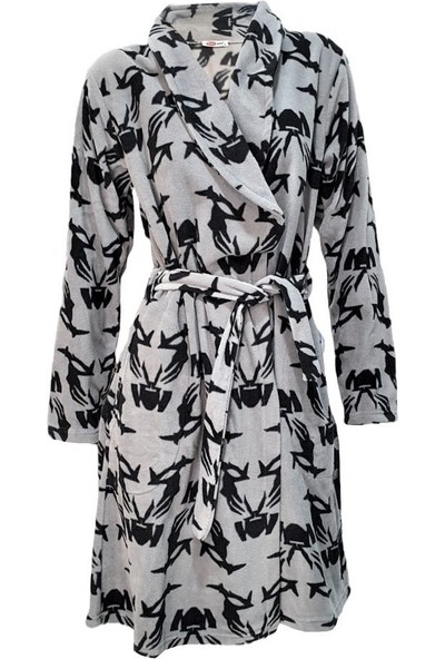 Ciciten 22304 Cepli Desenli Kışlık Polar Bayan Sabahlık Ciciten 22304 Cepli Desenli Kışlık Polar Bayan Sabahlık