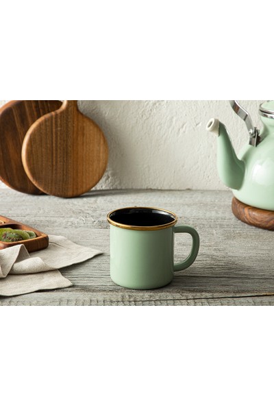 English Home Isidora Emaye Kupa 350 ml Açık Mint English Home Isidora Emaye Kupa 350 ml Açık Mint