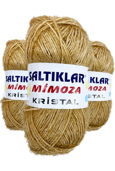 Saltıklar 3 Adet Mimoza Kristal Işıltılı Şal Patik Yelek Ipi 100 Saltıklar 3 Adet Mimoza Kristal Işıltılı Şal Patik Yelek Ipi 100