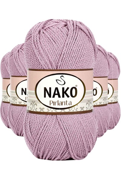 Nako 5 Adet Pırlanta Amigurumi El Örgü Ipi Yünü Pudra 10639 Nako 5 Adet Pırlanta Amigurumi El Örgü Ipi Yünü Pudra 10639