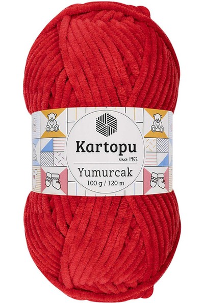 Kartopu Yumurcak Kadife El Örgü Ipi Açık Kırmızı K165 Kartopu Yumurcak Kadife El Örgü Ipi Açık Kırmızı K165
