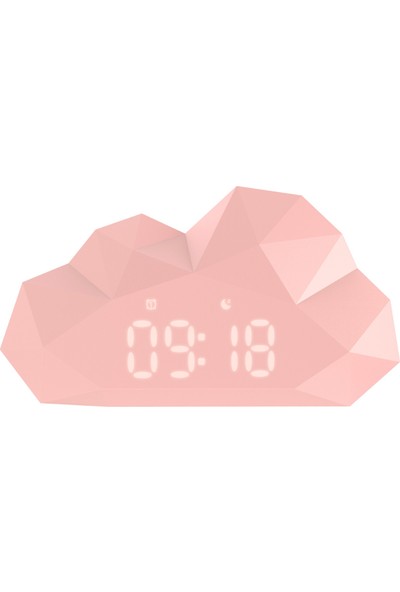Pembe Bulut Çocuk Odası Saati